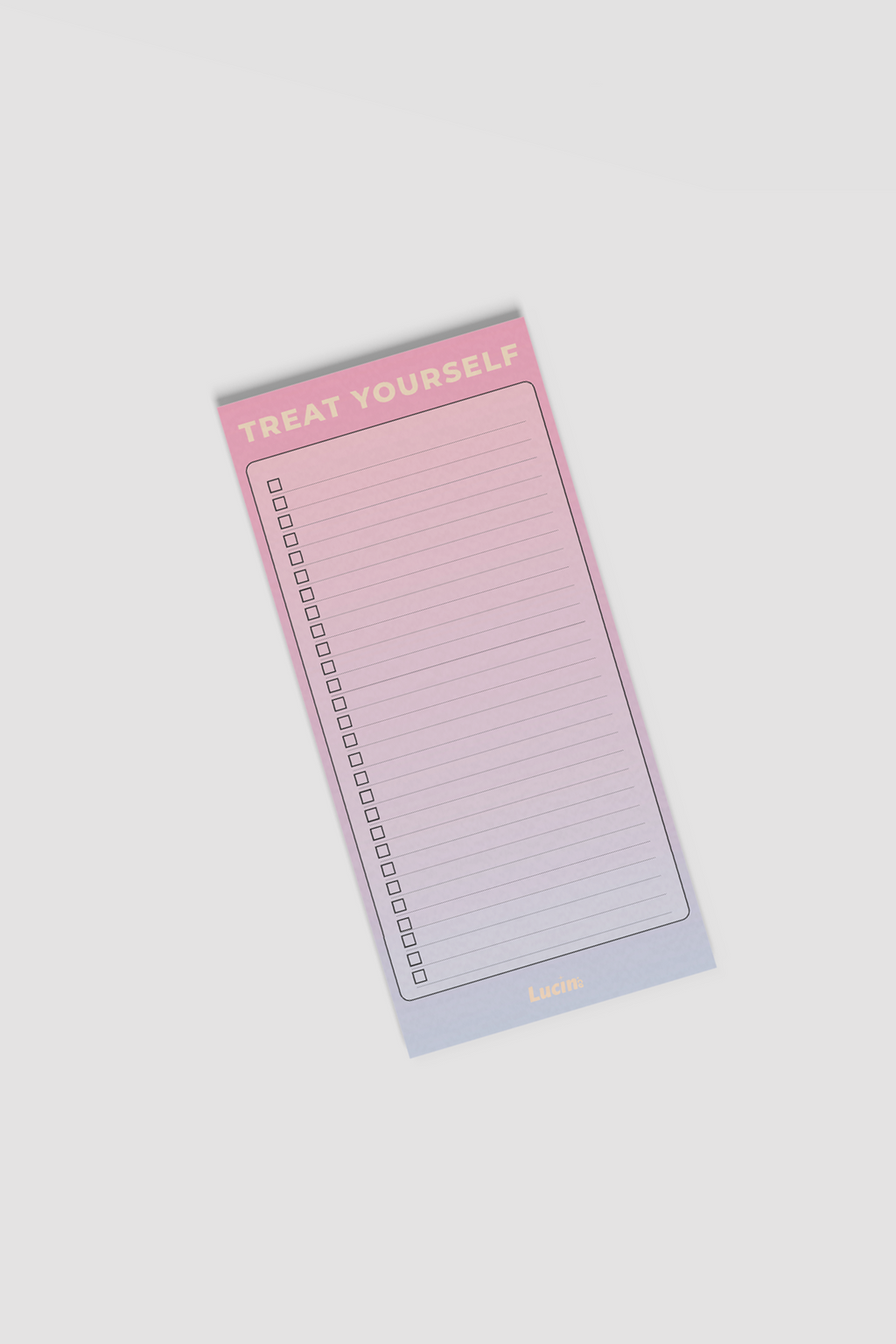 Treat Yourself Shopping List – Lucin Co